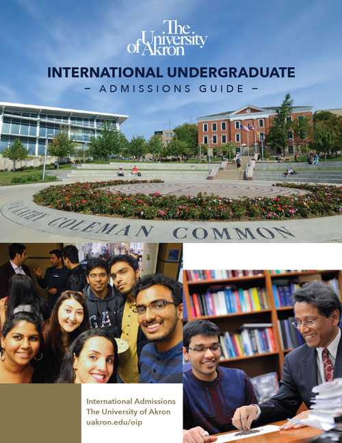 International undergraduate admissions : The University of Akron